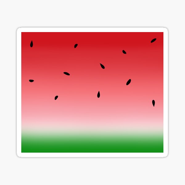 "Fresh Watermelon" Sticker by onefredband | Redbubble