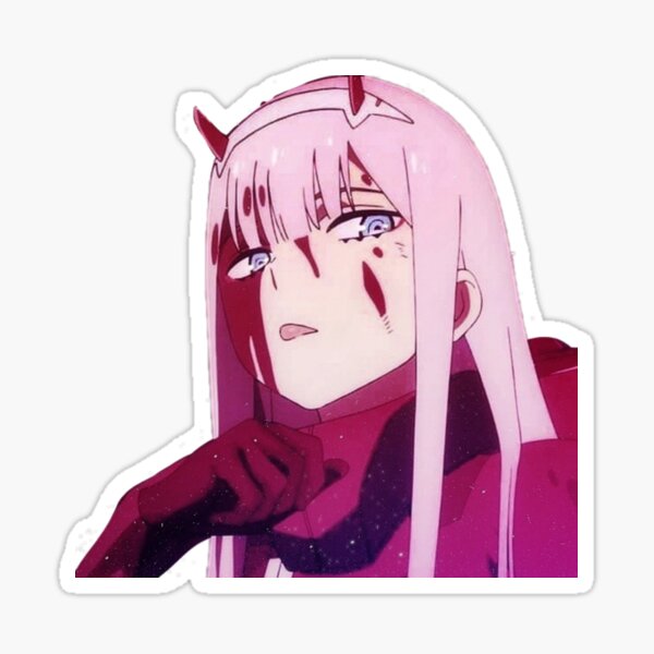 "Zero Two" Sticker for Sale by Sparkpretty | Redbubble