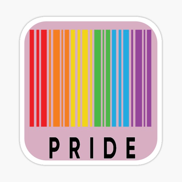 "Gay Barcode - Gay Pride" Sticker for Sale by MauveMoves | Redbubble