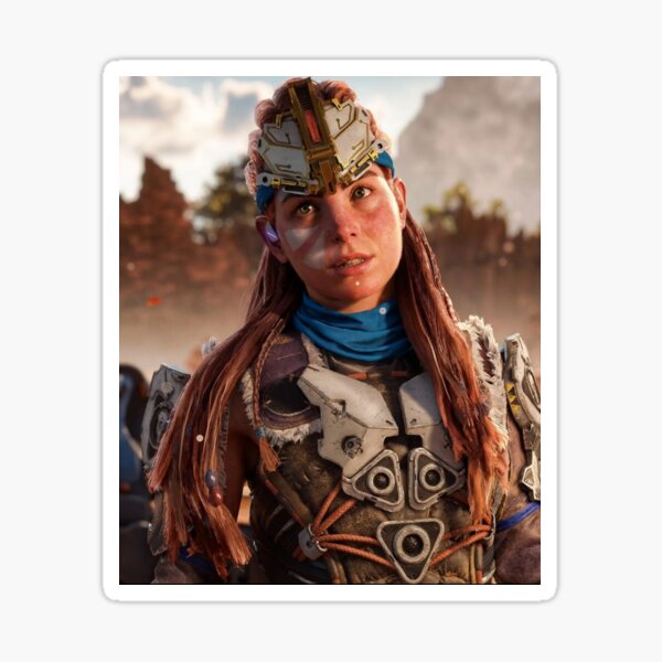 "Horizon forbidden west , 4k picture of Aloy " Sticker by Hafid8 ...