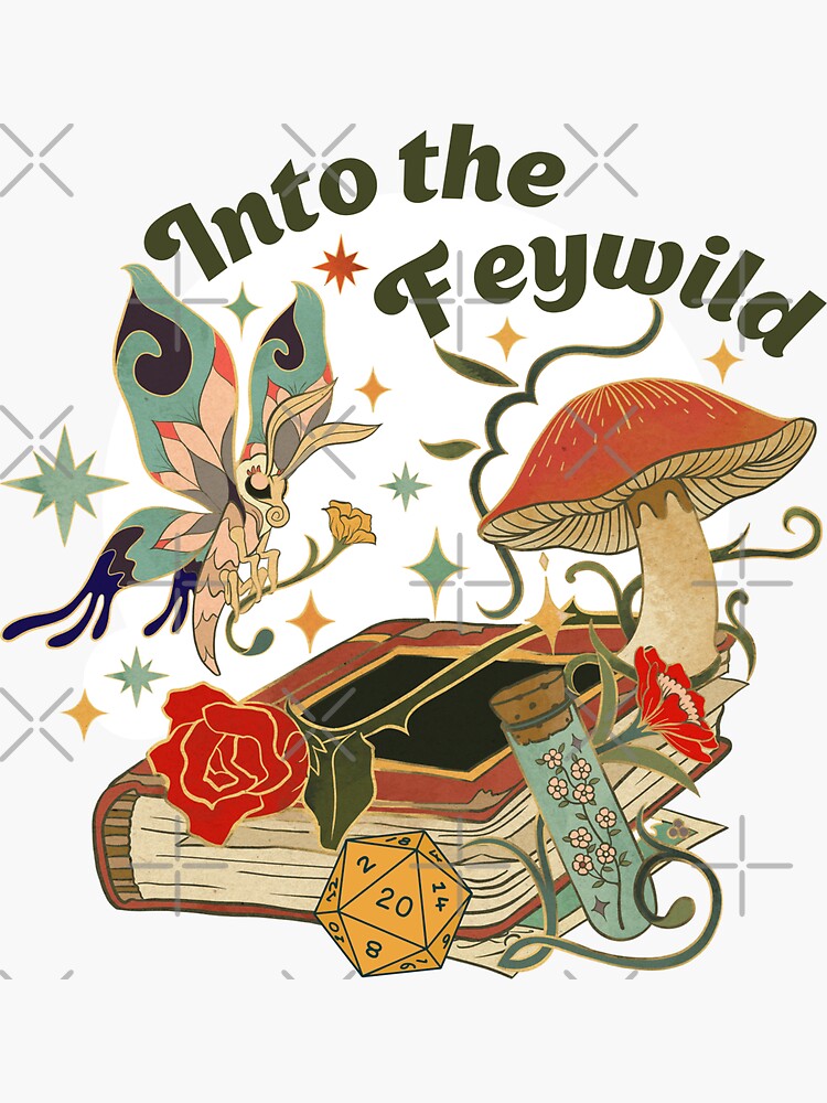 "INTO THE FEYWILD, Witchlight, Dnd Magic Adventure" Sticker for Sale by ...