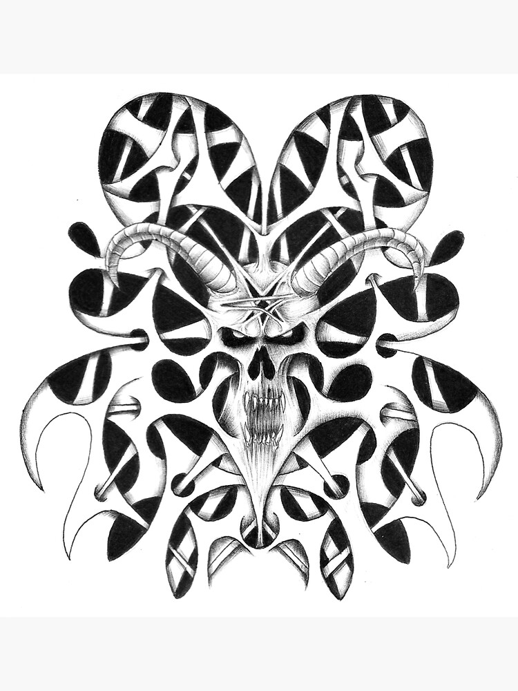 "Skull skin rip" Sticker by PatLeblanc | Redbubble