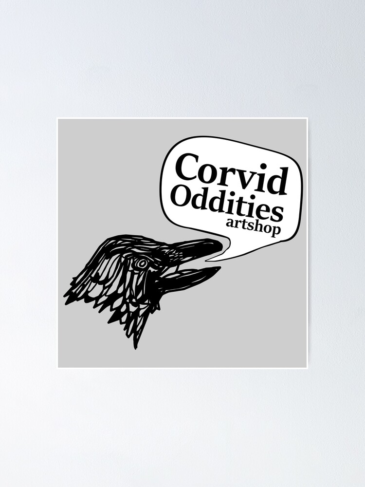 "Corvid Oddities Logo" Poster by CorvidOddities | Redbubble