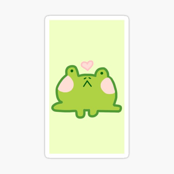 "Sad Frog :(" Sticker for Sale by Lily-Carlotta | Redbubble