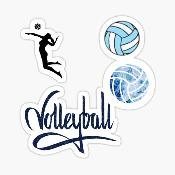 "Volleyball Sticker Pack Sticker" Sticker for Sale by baileyhodg ...