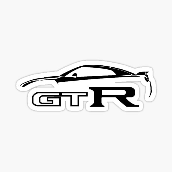 "Nissan GT-R Logo Transparent" Sticker by Teesigned | Redbubble