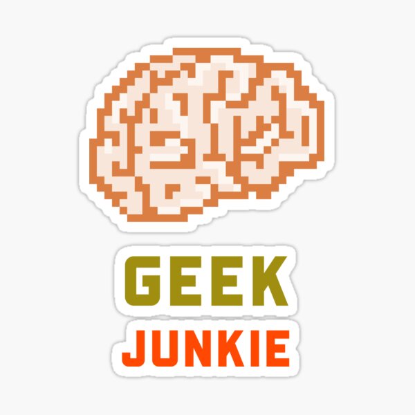 Computer Geek Junkie Sticker By Computergeeksts Redbubble