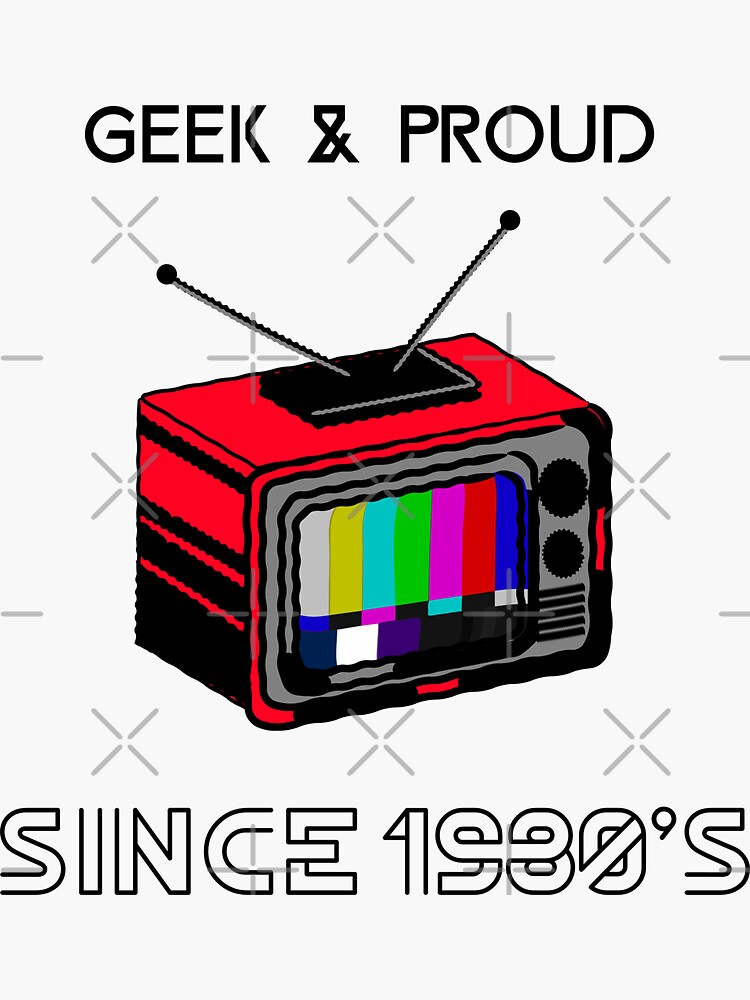"Computer Geek & Proud Since 1980s" Sticker for Sale by ComputerGeeksTs ...