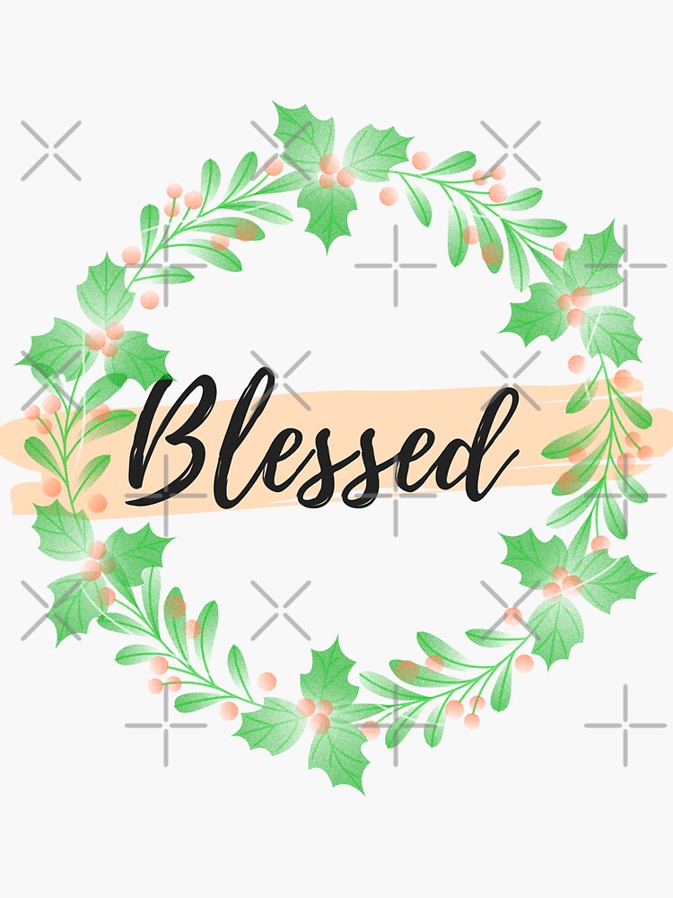 "Blessed crown branch" Sticker by DeepJo | Redbubble