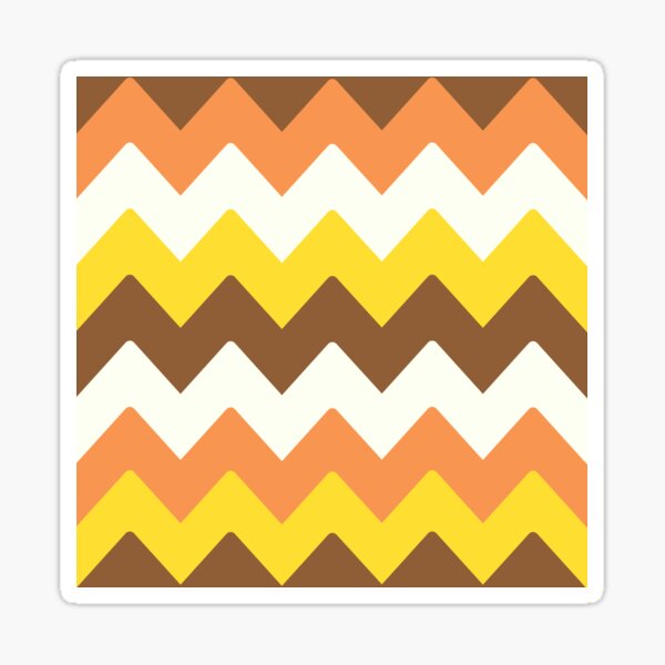 "Zig Zag 70s" Sticker by JISRH | Redbubble
