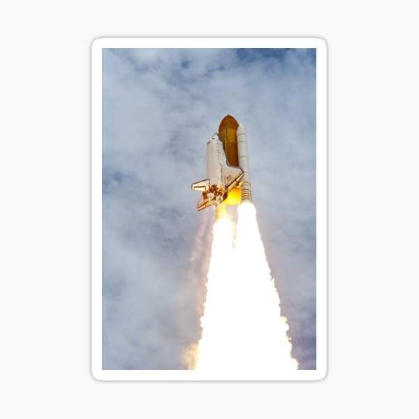 "Space Shuttle Launch " Sticker by Noahbnn | Redbubble