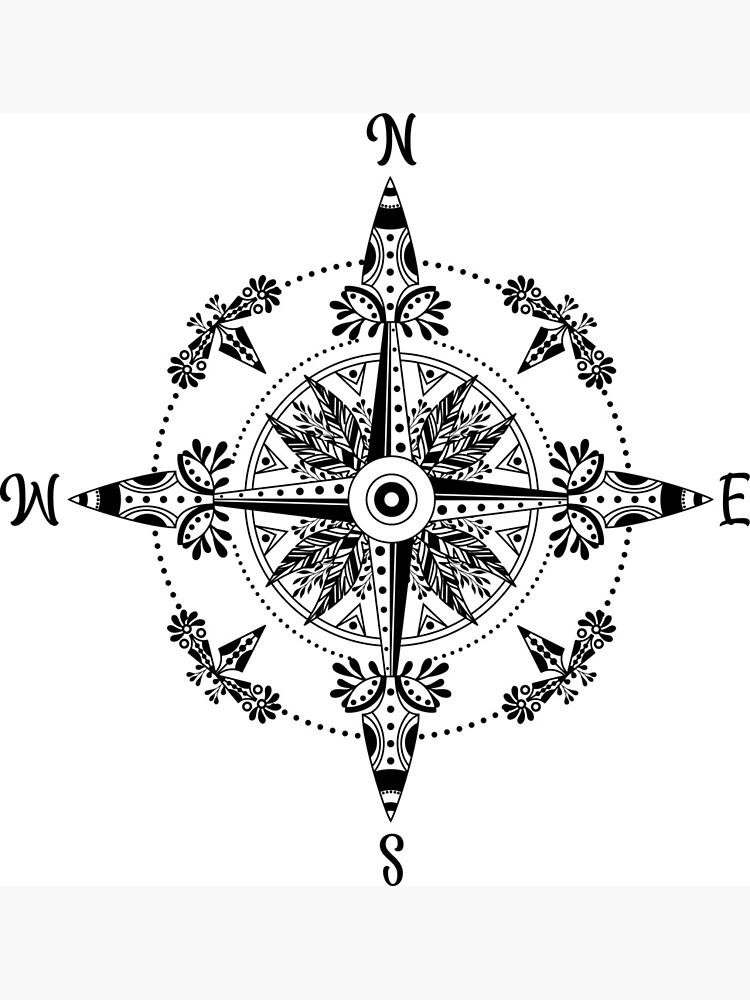 "Boho Tribal Compass bohemian " Poster for Sale by adiskiart | Redbubble