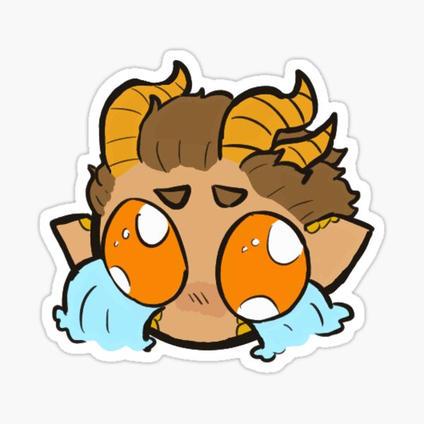 "Finn Crying" Sticker by zleepyzheep | Redbubble