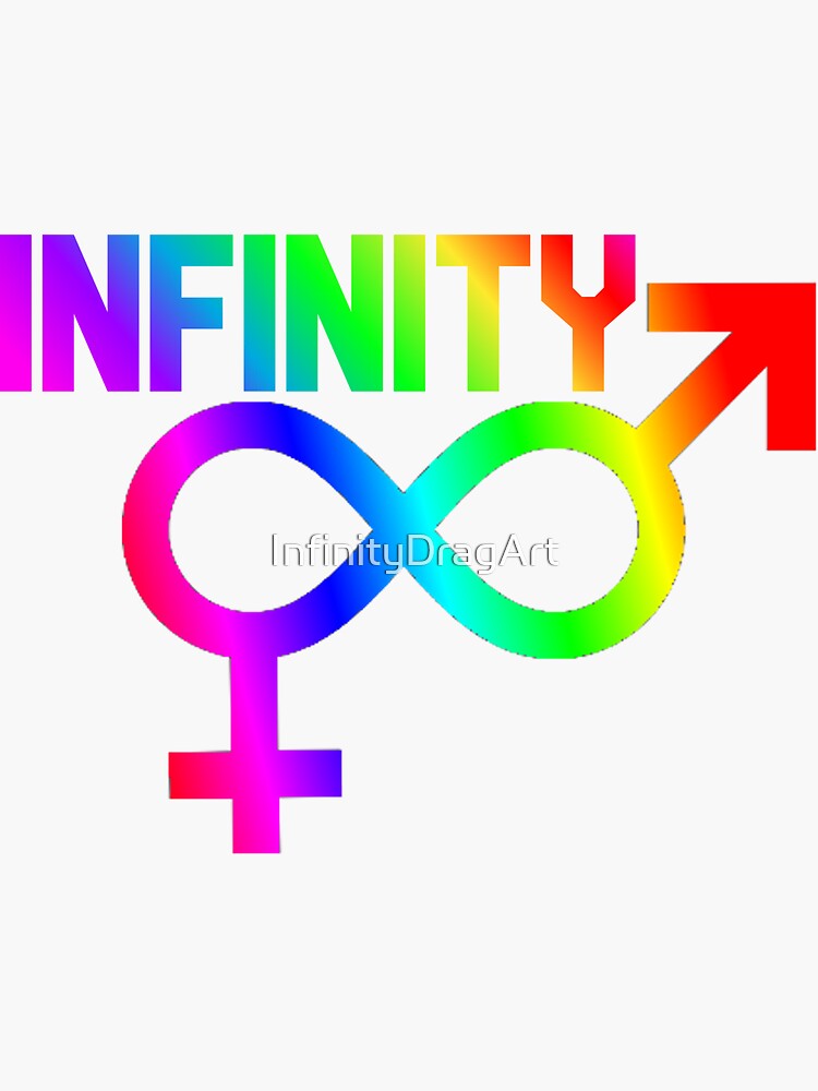 "Infinity Pride Logo" Sticker by InfinityDragArt | Redbubble