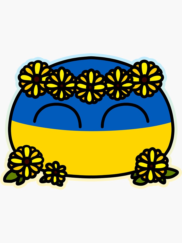 "Lil Ukraineball" Sticker for Sale by MoonyYT | Redbubble