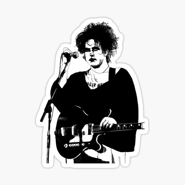 "Robert Smith " Sticker for Sale by CooperTaplin | Redbubble