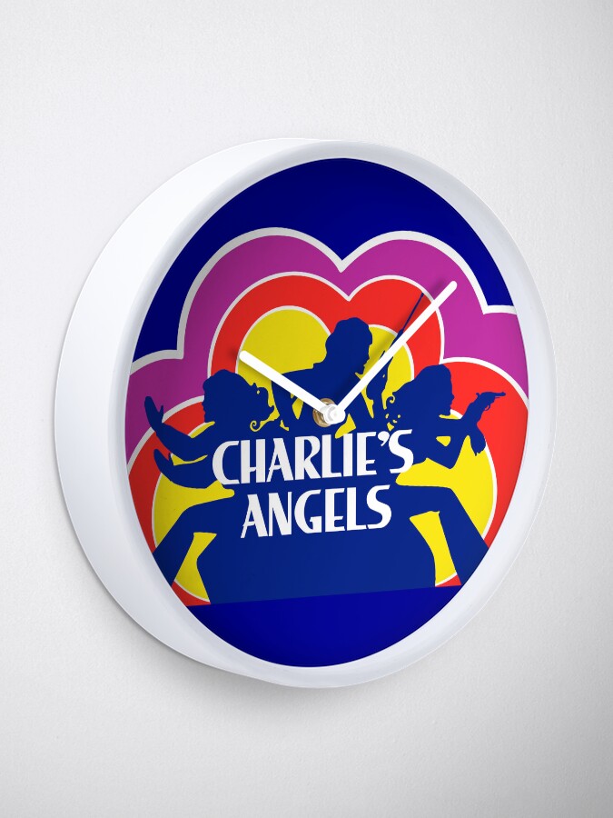 "CHARLIE'S ANGELS" Clock for Sale by NEW-splamarket | Redbubble