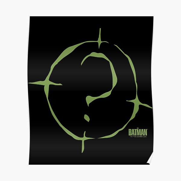 "The Riddler Question Mark Logo" Poster by minimaxalgo | Redbubble