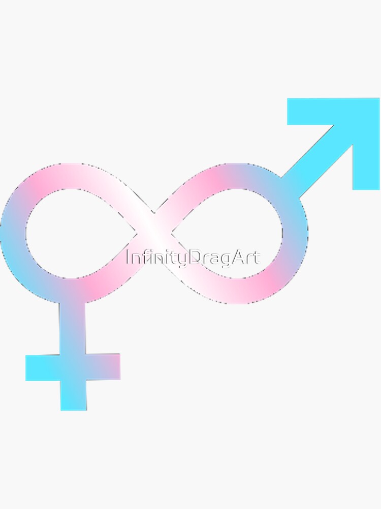 "Infinity Trans Pride" Sticker for Sale by InfinityDragArt | Redbubble