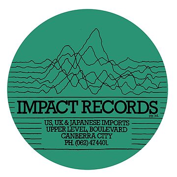 "Impact Records Canberra" Poster for Sale by mattraski | Redbubble