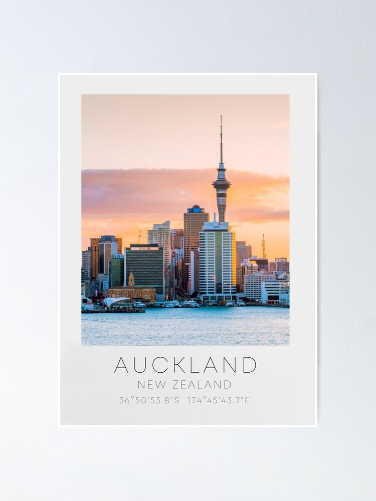 "Minimalist Visit Auckland Poster" Poster for Sale by segyjaz | Redbubble