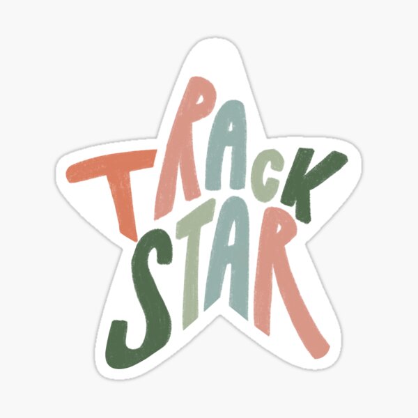 "Track Star" Sticker by kaitlyn2211 | Redbubble