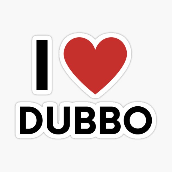 "I Love Dubbo" Sticker by melbournegirl | Redbubble