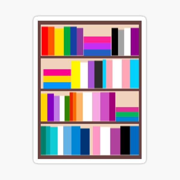 "Pride Library " Sticker for Sale by Alistone13 | Redbubble