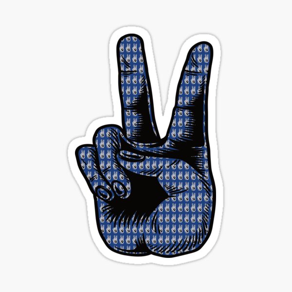 "Peace hand sign peace sign" Sticker for Sale by LenisDreamArts | Redbubble