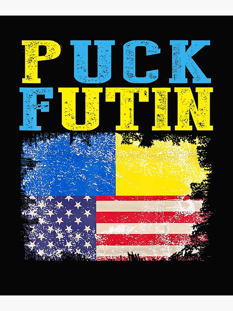 "Puck Futin Meme I Stand With Ukraine Ukrainian Lover support" Poster ...