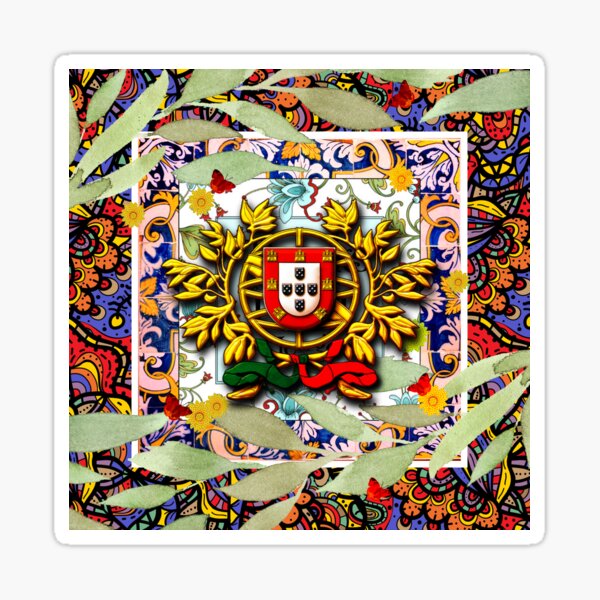 "Portuguese folk Art" Sticker by Azorean1963 | Redbubble