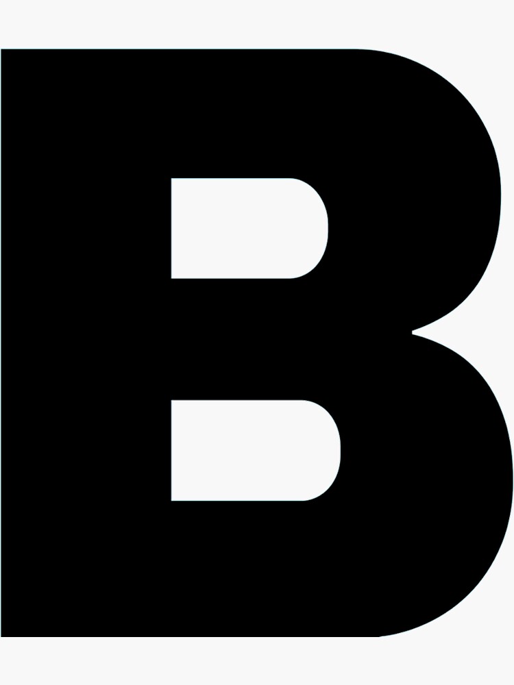 "2nd Letter of the Alphabet" Sticker for Sale by EBCjr | Redbubble