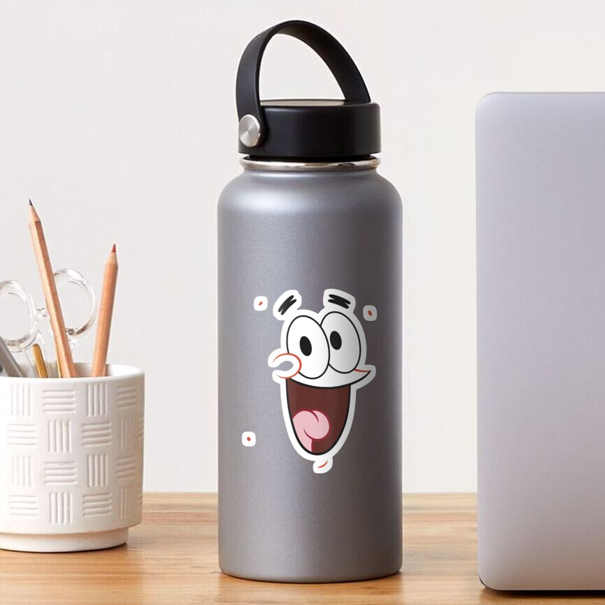 "Funny Face and SquarePants Patrick Face " Sticker by roseanger | Redbubble