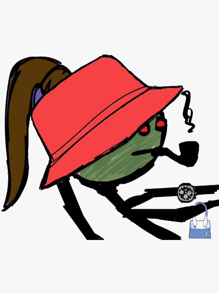 "Mfer Chick NFT Artwork" Sticker by timothy10111 | Redbubble