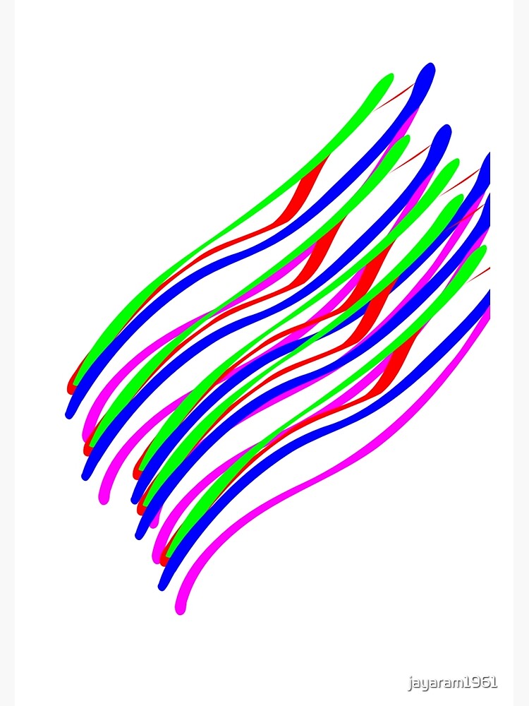 Curved color lines Premium Matte Vertical Poster sold by Greg Marshall ...