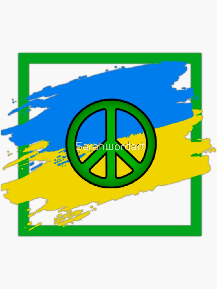 "Praying for peace in Ukraine - make peace, not war" Sticker by ...