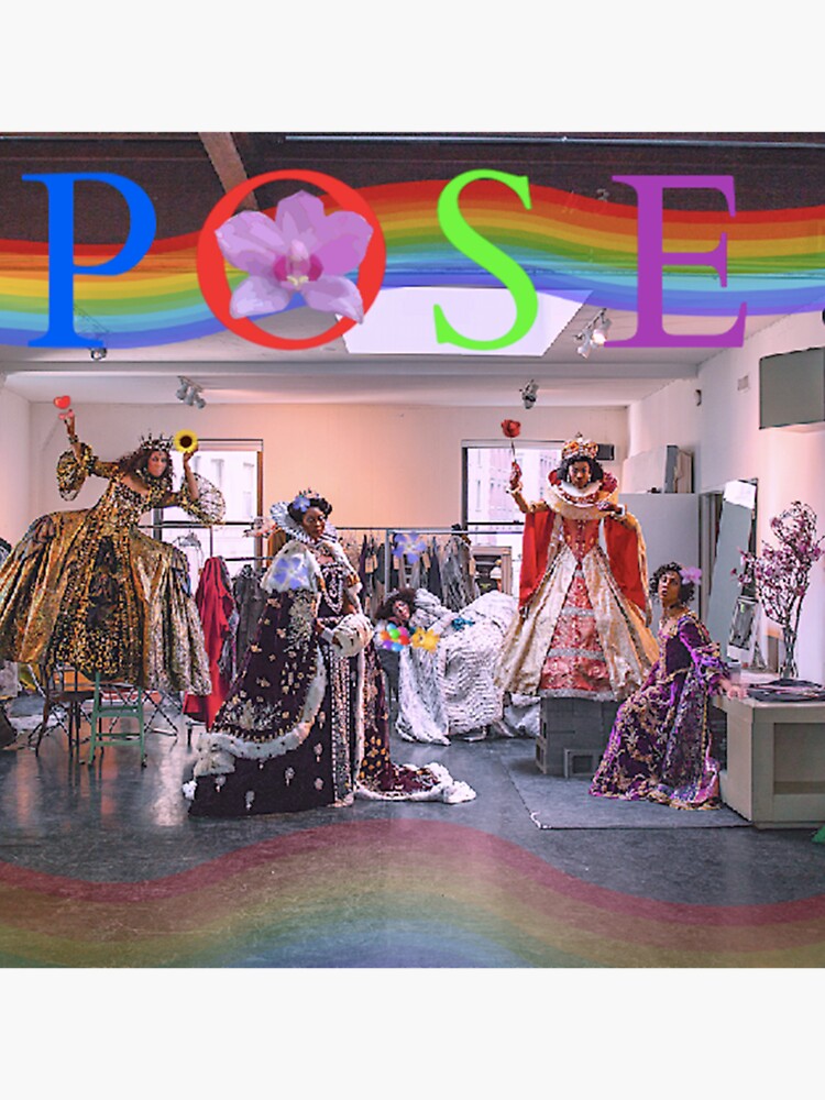 "POSE CAST " Sticker by TrilisaCarroll | Redbubble