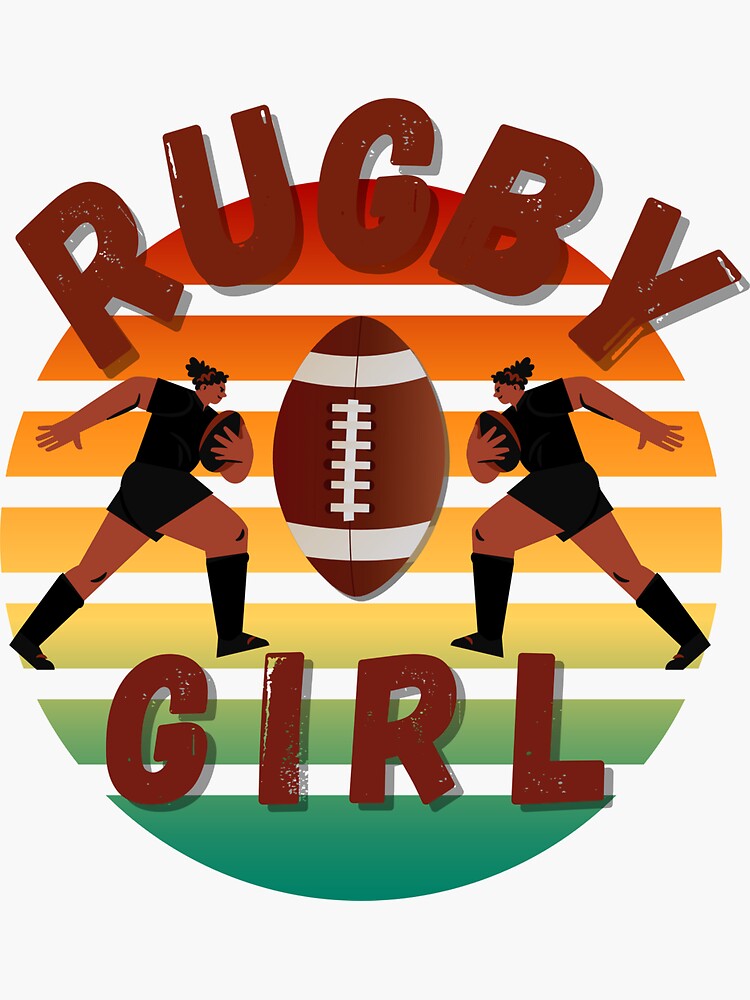 "RUGBY GIRL, RUGBY GIRL PLAYER, RUGBY GIRL GRAPHIC DESIGN T SHIRT ...