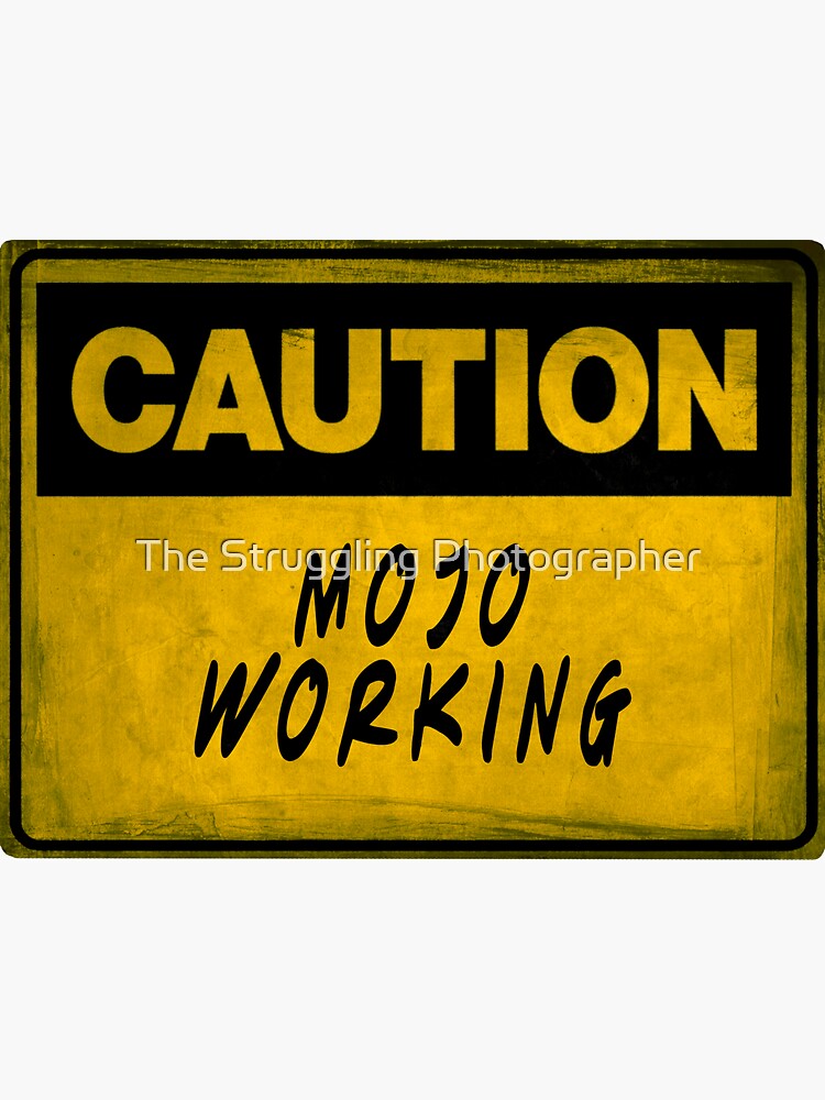 "Mojo Working" Sticker for Sale by dht2013 | Redbubble