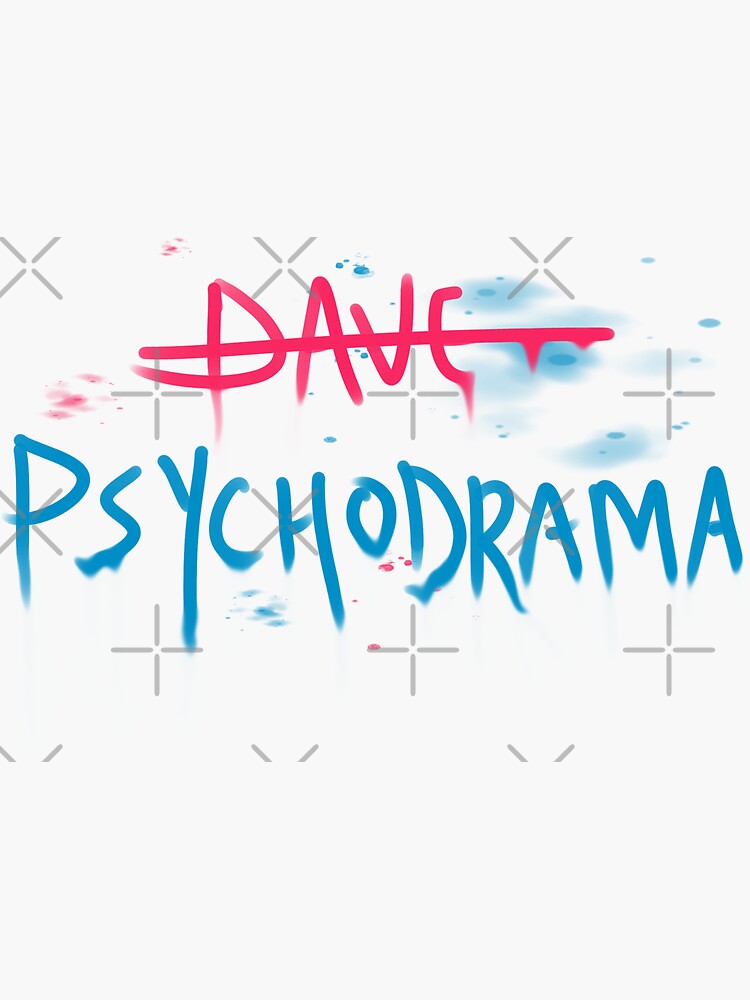 "Dave Psychodrama - Santan Dave" Sticker by DesignByKaybi | Redbubble