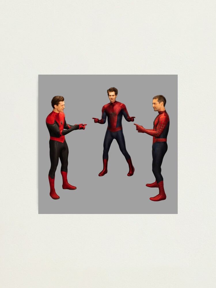 "Spiderverse Meme zeigt" Fotodruck von Dragard | Redbubble