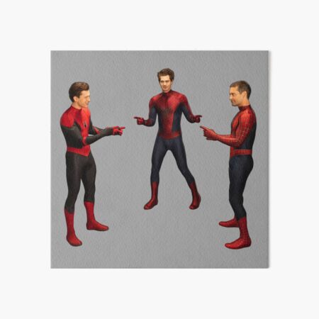 "Spiderverse Meme Pointing" Art Board Print by Dragard | Redbubble
