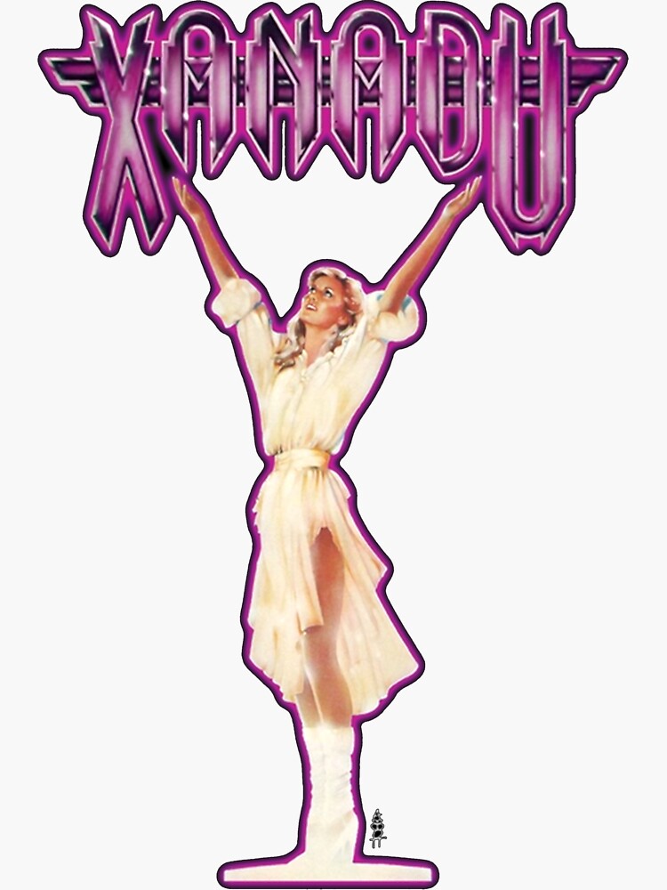 "XANADU Kira Olivia Newton-John" Sticker by EvaKrebs | Redbubble