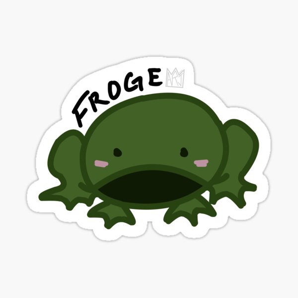 "Froge" Sticker for Sale by PrinAylan | Redbubble