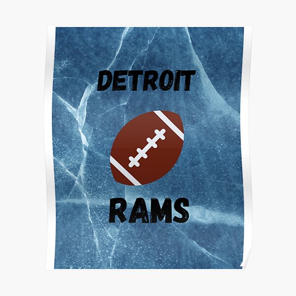 "Detroit Rams (5)" Poster for Sale by TinyOliveds | Redbubble