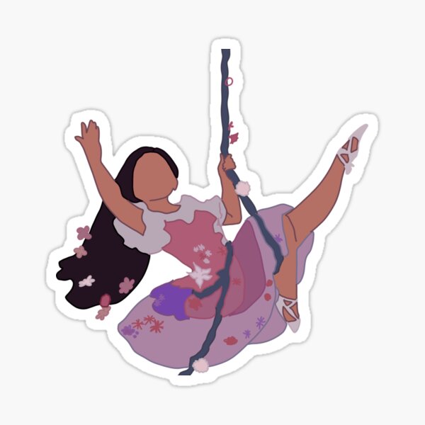 "Isabela swinging from a vine " Sticker for Sale by BlackrocksStu ...