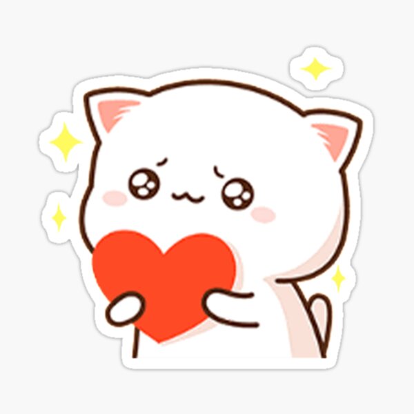 "Peach And Goma Plush " Sticker by NuioZig | Redbubble