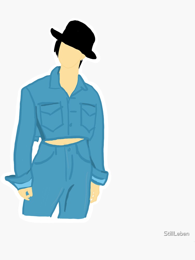 "SVT Hoshi in his cropped denim lewk" Sticker by StillLeben | Redbubble
