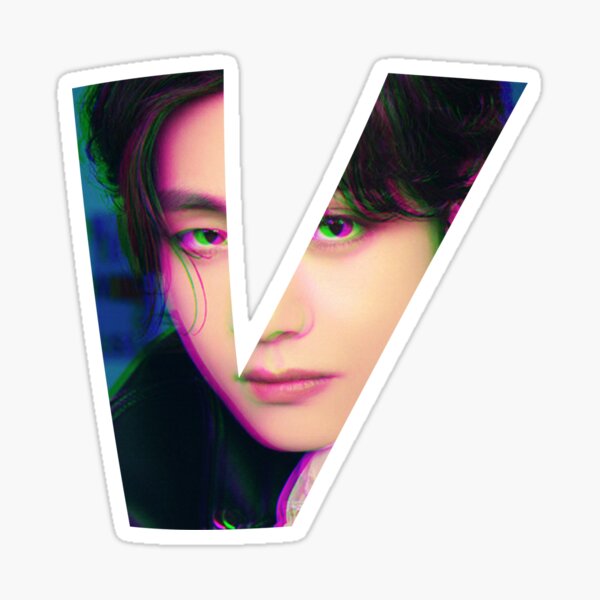 "BTS V" Sticker for Sale by CtrlPlusP | Redbubble