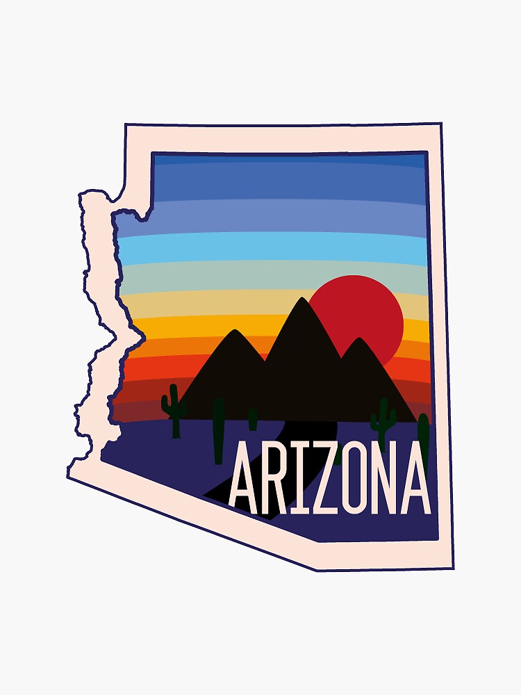 "Arizona Sticker" Sticker by jaggre | Redbubble